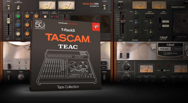 IK Multimedia T-RackS Tascam Tape Collection emula 4 máquinas de cinta ...