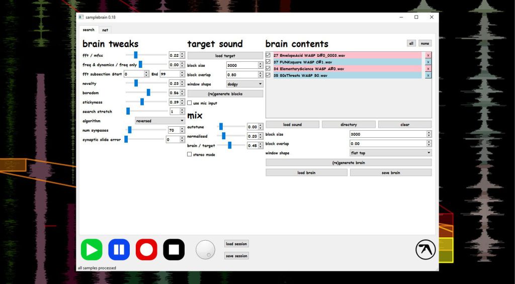 Samplebrain: machacamiento de samples 'open source' de Aphex Twin - gearnews.es