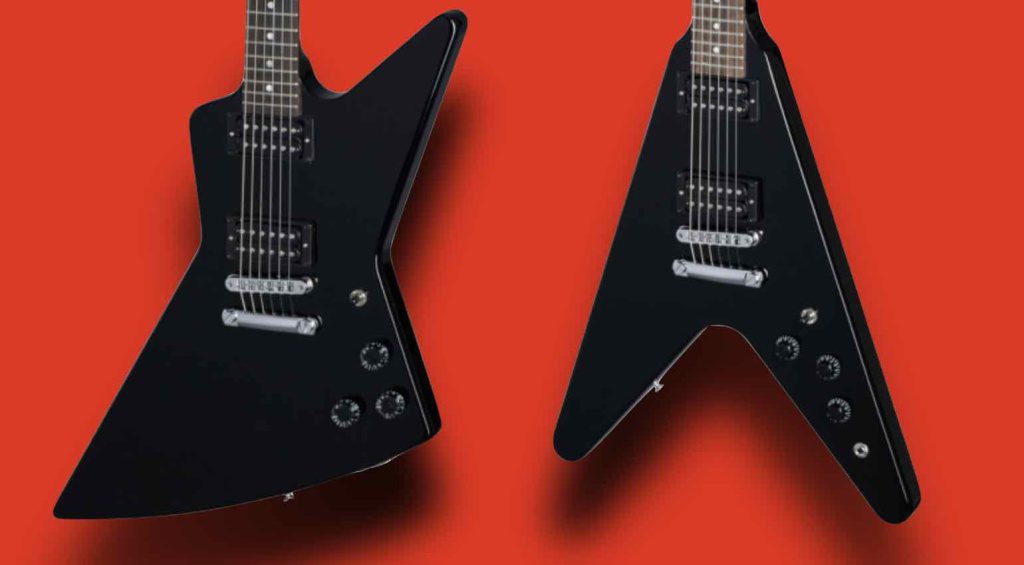 Gibson 80s Flying V Ebony y 80s Explorer Ebony - gearnews.es